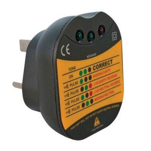 PROFESSIONAL RING MAINS SOCKET TESTER Socket Tester Mastech **CED – GKS ...